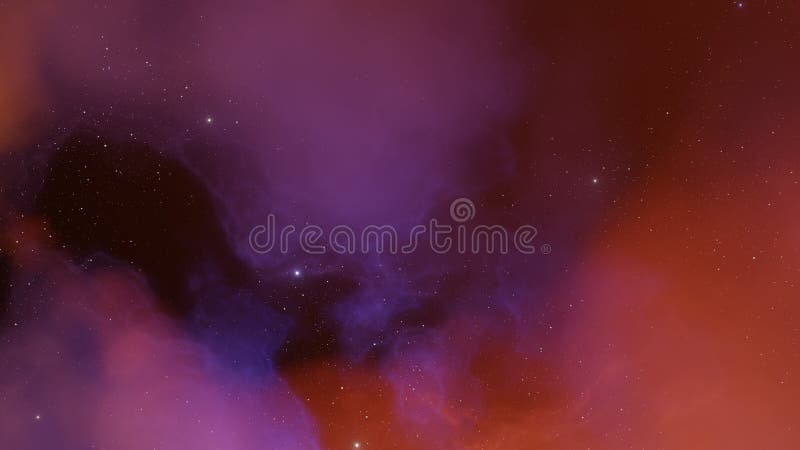 High Resolution Star Nebula Generated in a 3D Simulator Stock ...