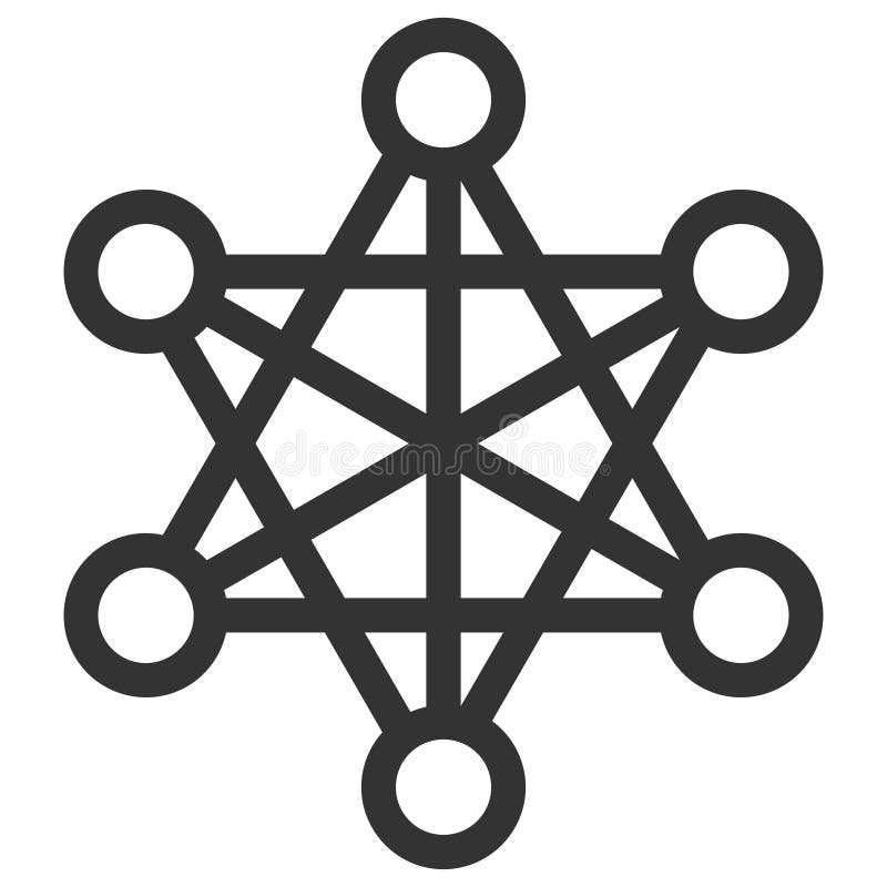 Star network topology stock illustration. Illustration of software ...