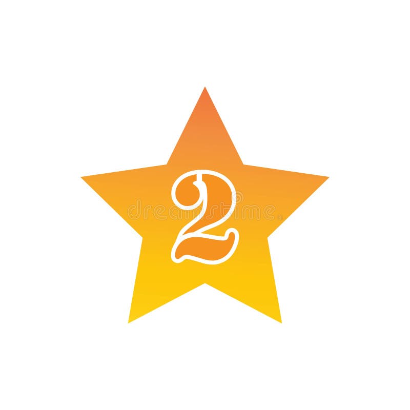 Star number logo stock vector. Illustration of logotype - 222879527