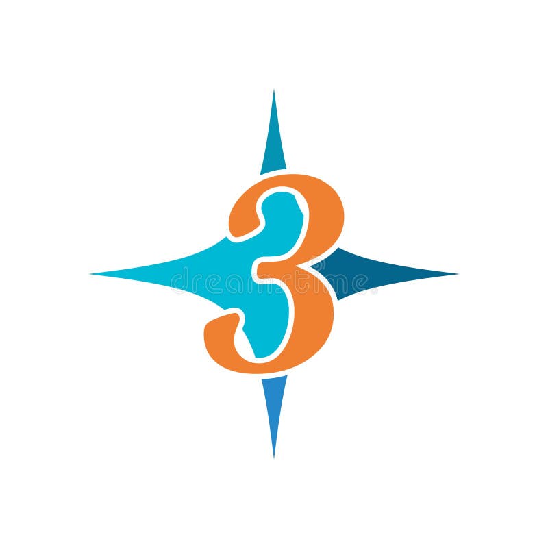 Star with Number Five Icon Vector Isolated on White Background, Star ...