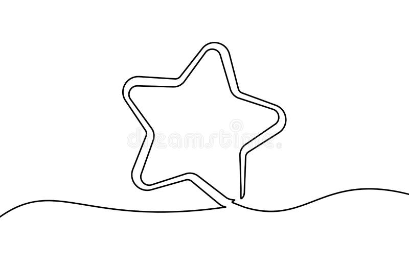 Continuous Star Line Drawing Symbol Stock Illustrations – 930 ...