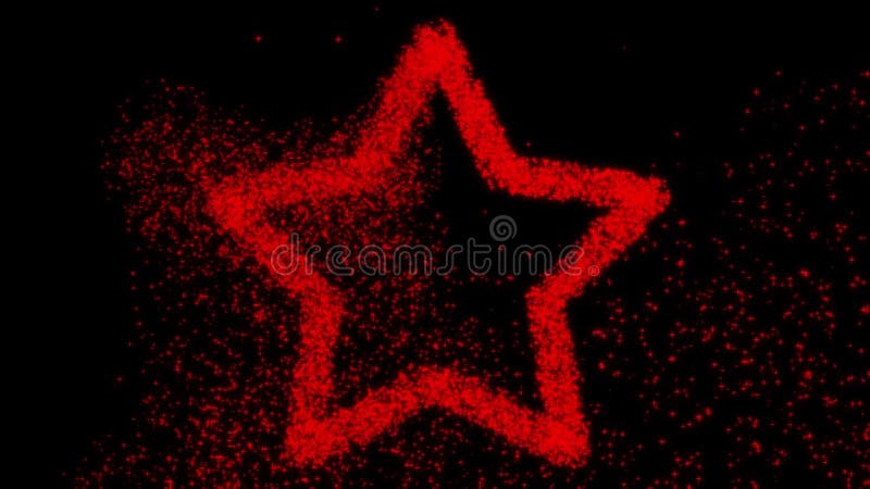 Star Particle Brush Stroke Shape Motion Graphics Stock Video - Video of ...