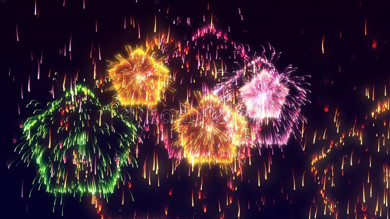 Star Particle Fire Works Effect Animation Stock Video - Video of burst ...