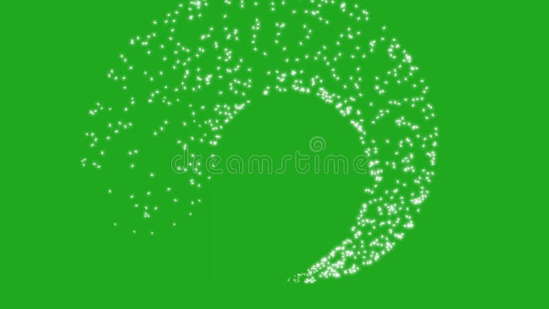 Star Particles Revolving As Loading Data Effect on Green Screen Stock ...