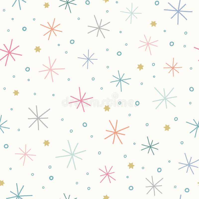 Vector Tossed Leaves Seamless Repeat Pattern Background. Stock Vector ...