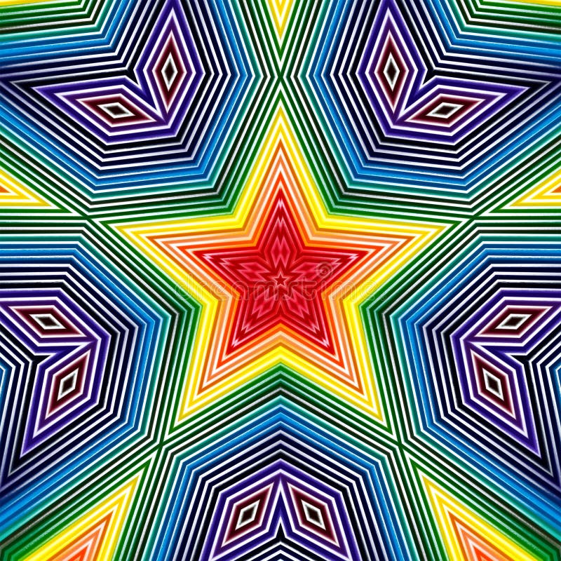 Star Pattern Geometric Background Abstract. Triangle Stock Illustration ...