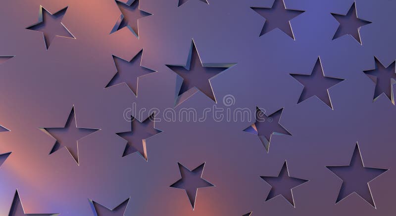 Star Pattern Metal Surface with Holographic Color Gradient Background ...