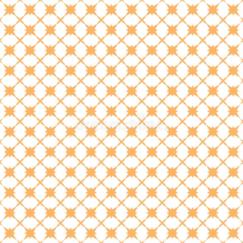 Star Pattern Seamless Background with White Background Luxury Orange ...