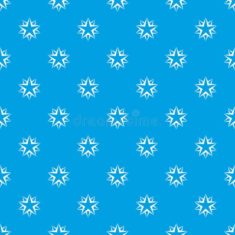 Star pattern seamless blue stock vector. Illustration of badge - 98864151