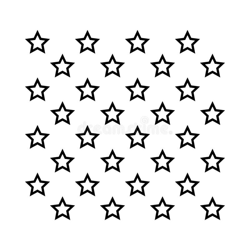 Star Pattern Outlines Vector Stock Vector - Illustration of graphic ...