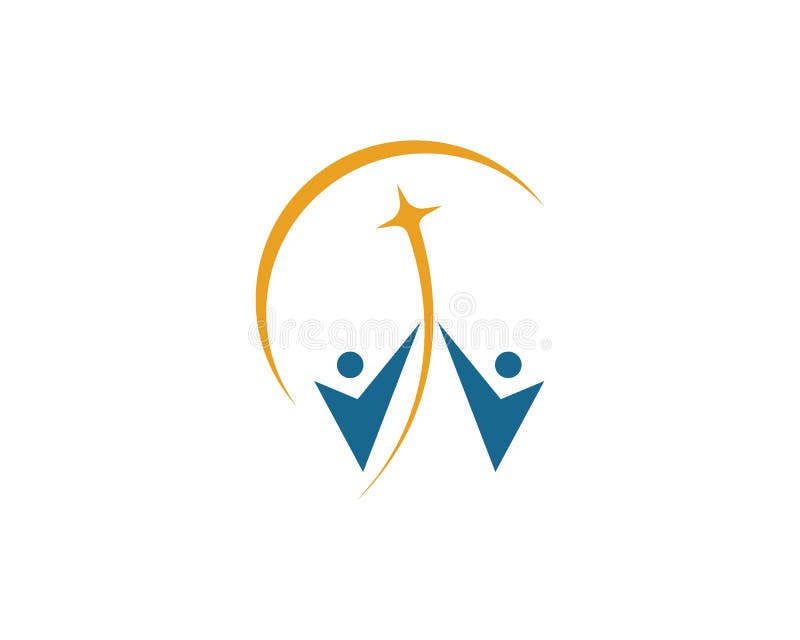 Star People Character Icon Logo Vector Illustration Design Stock Vector ...