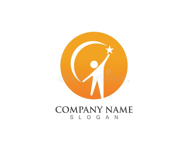 Star People Community Logo Design Stock Vector - Illustration of icon ...