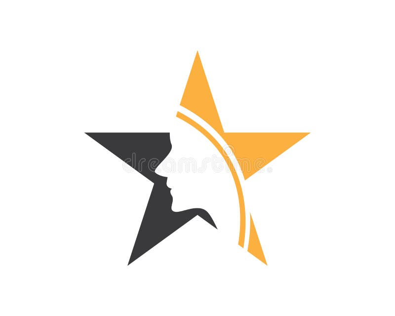Star People Face Logo Design Template Stock Vector - Illustration of ...