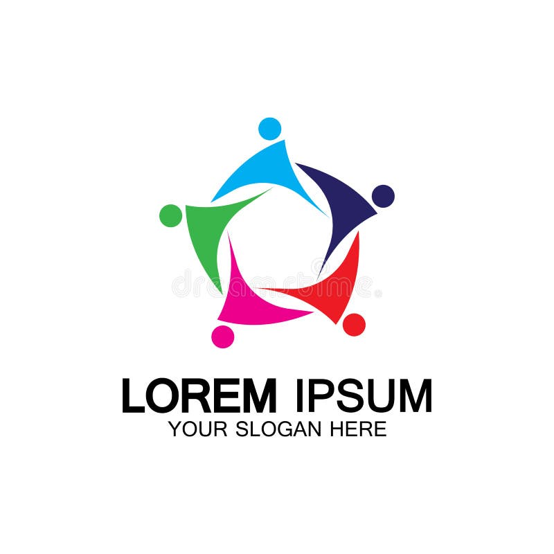 Star People Logo Design. Star Community Vector Logo. Star Community ...