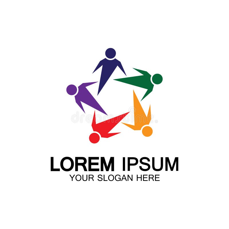 Star People Logo Design. Star Community Vector Logo Stock Vector ...