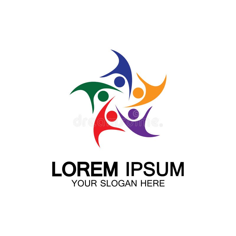 Star People Logo Design. Star Community Vector Logo Stock Vector ...