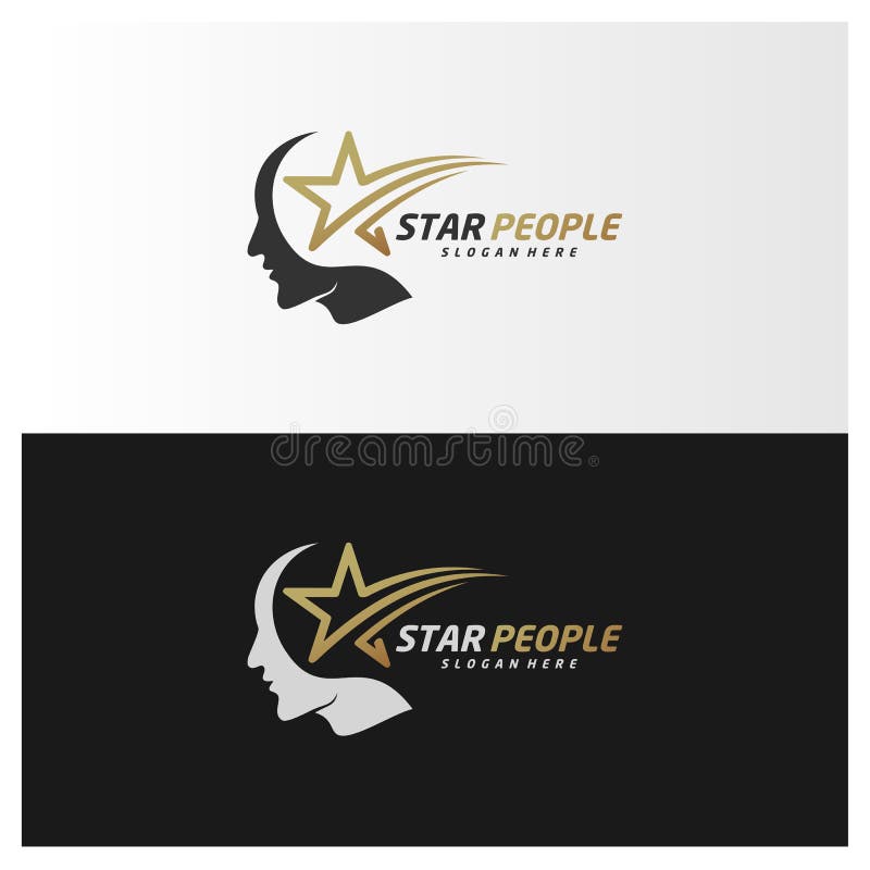 Star People Logo Design Template, Elegant Star Logo Design Vector Stock ...