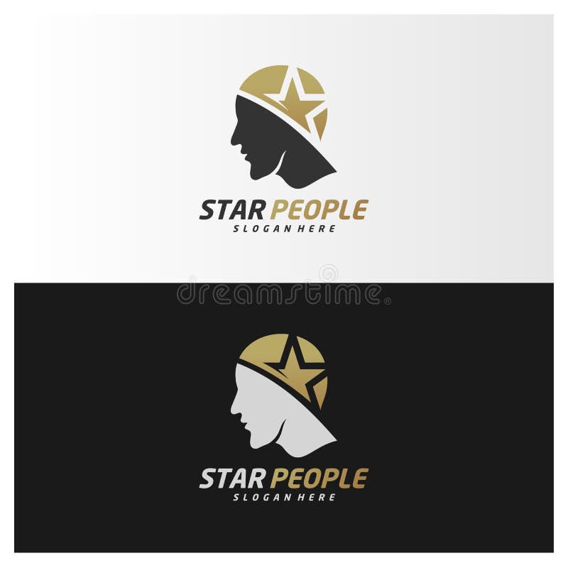 Star People Logo Design Template, Elegant Star Logo Design Vector Stock ...