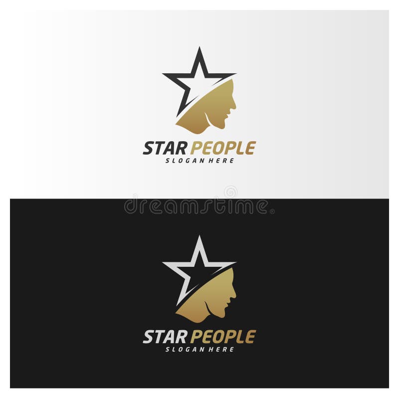 Star People Logo Design Template, Elegant Star Logo Design Vector Stock ...
