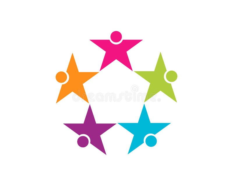 Star People Logo Template Vector Icon Illustration Design Stock Vector ...