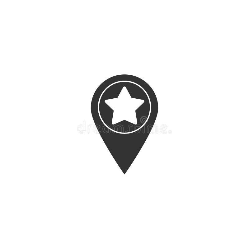 Star Pinpoint Icon in Simple Design. Vector Illustration Stock Vector ...