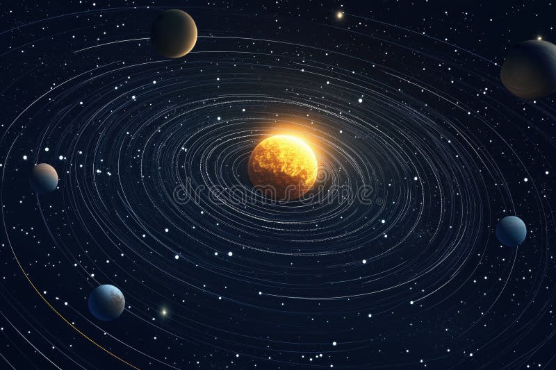 Star and Planets in Orbit: Celestial Mechanics, Solar System, Astronomy ...