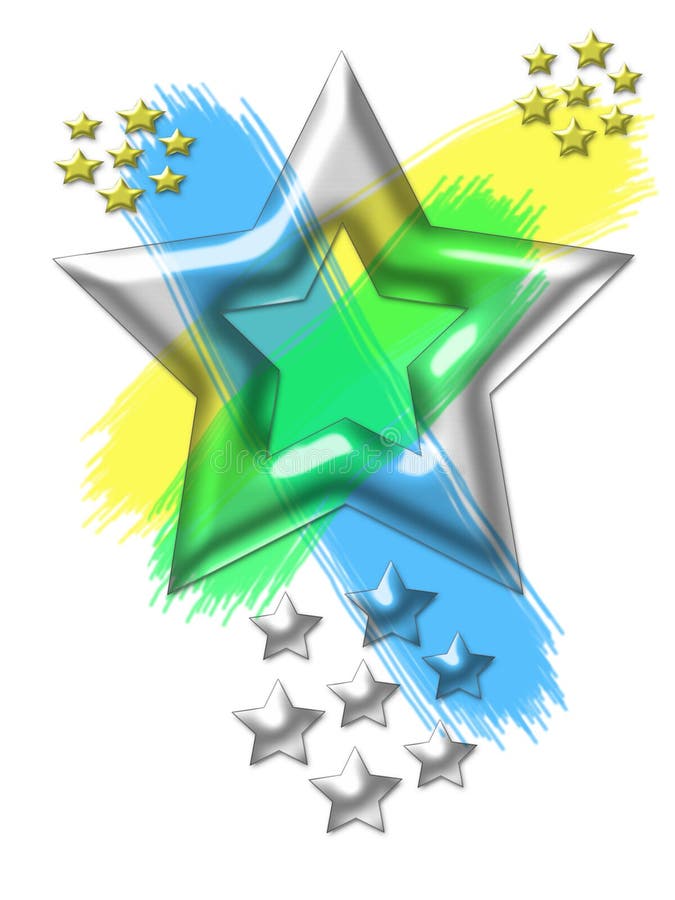 Star Power stock illustration. Illustration of brush, stars - 533844
