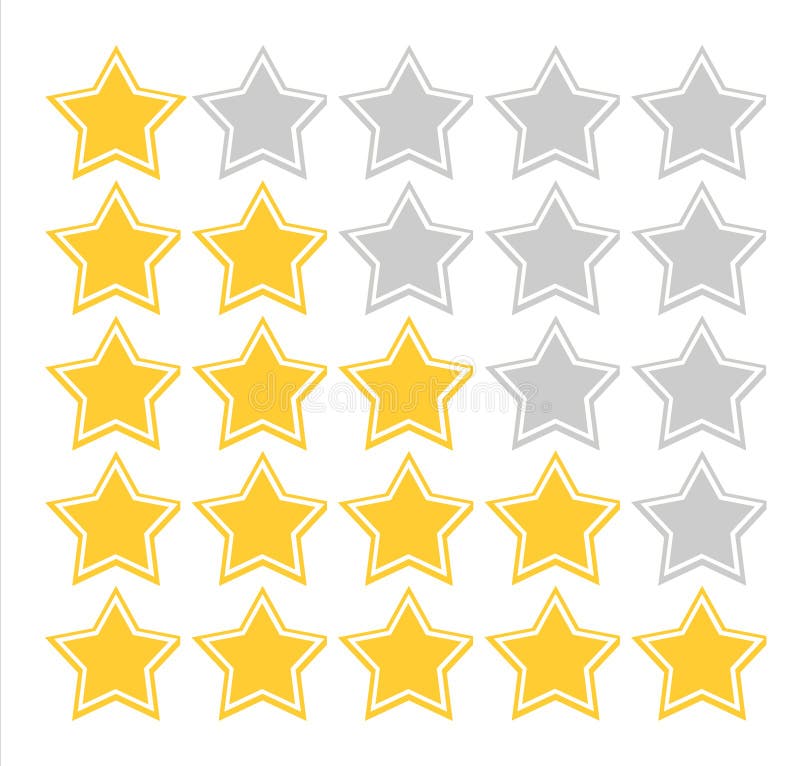 Star quality rating stock illustration. Illustration of stars - 14900651