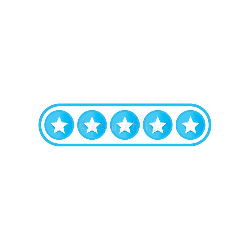 5 Star Rank Icon Vector Illustration Design Stock Vector - Illustration ...