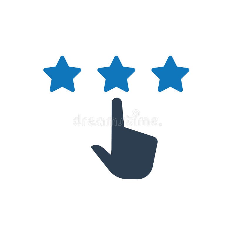 Star Rating Icon stock vector. Illustration of star - 128919205