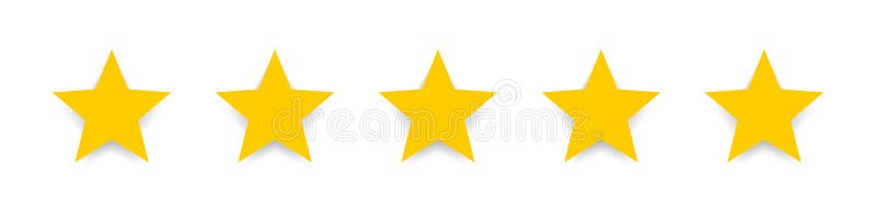 Star Rating Icon. 5 Stars Rating Feedback Concept Stock Illustration ...