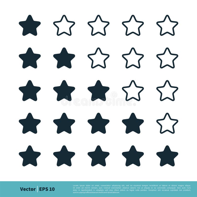 Star Rating Icon Vector Logo Template Illustration Design. Vector EPS ...