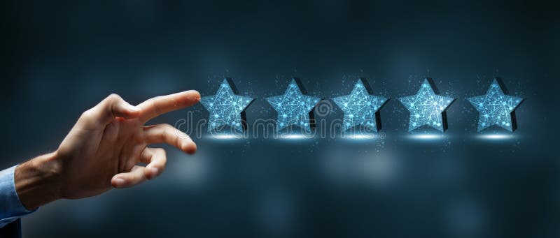 5 Star Rating. Put a Good Mark Stock Image - Image of excellence, goal ...