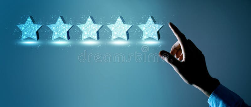 5 Star Rating. Put a Good Mark Stock Photo - Image of customer, opinion ...