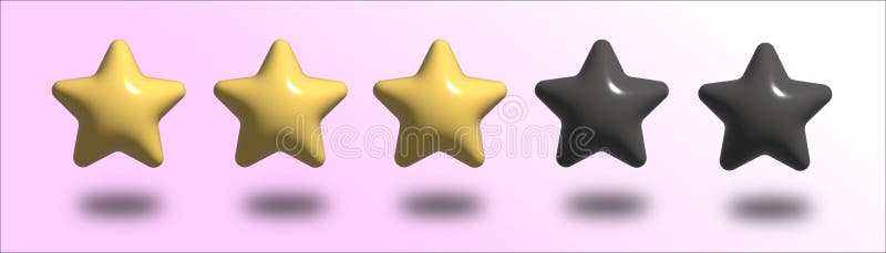 3 Star Rating. Review Icon. Tone Rating. Best Review. 3D Vector ...