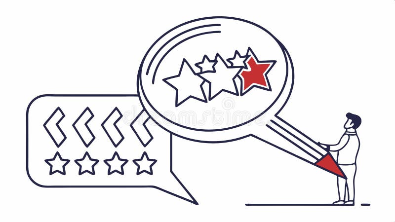 Star Rating Speech Bubble, Customer Feedback, and Review System Vector Design Generative AI ...