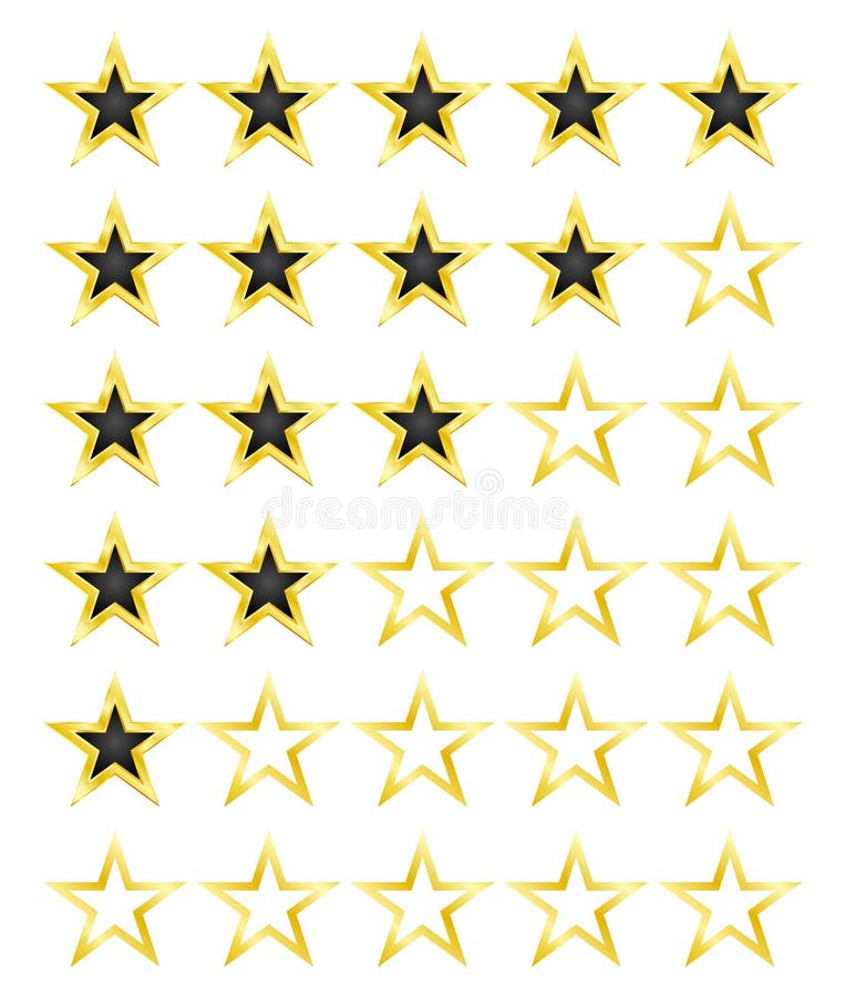 Star Rating for 0 - 5 Stars. Best Rating. Vector Illustration Stock ...