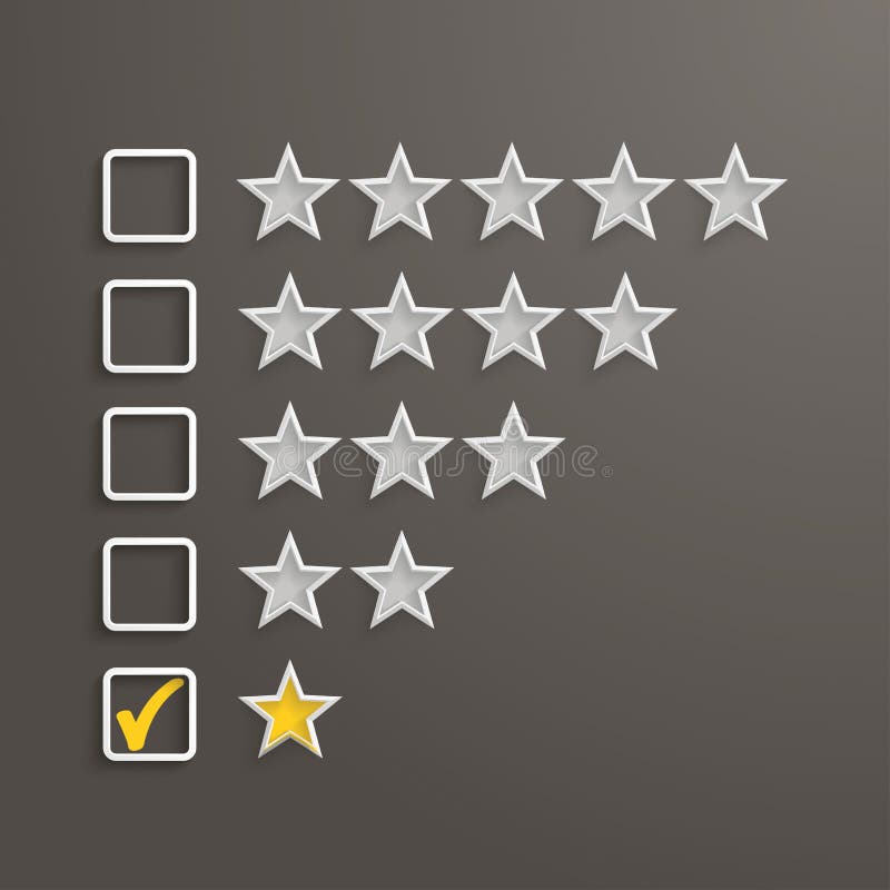 1 Star Rating Stock Illustrations – 421 1 Star Rating Stock ...