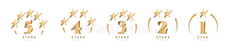 Star Rating. Star Symbol or Emblem Stock Illustration - Illustration of ...