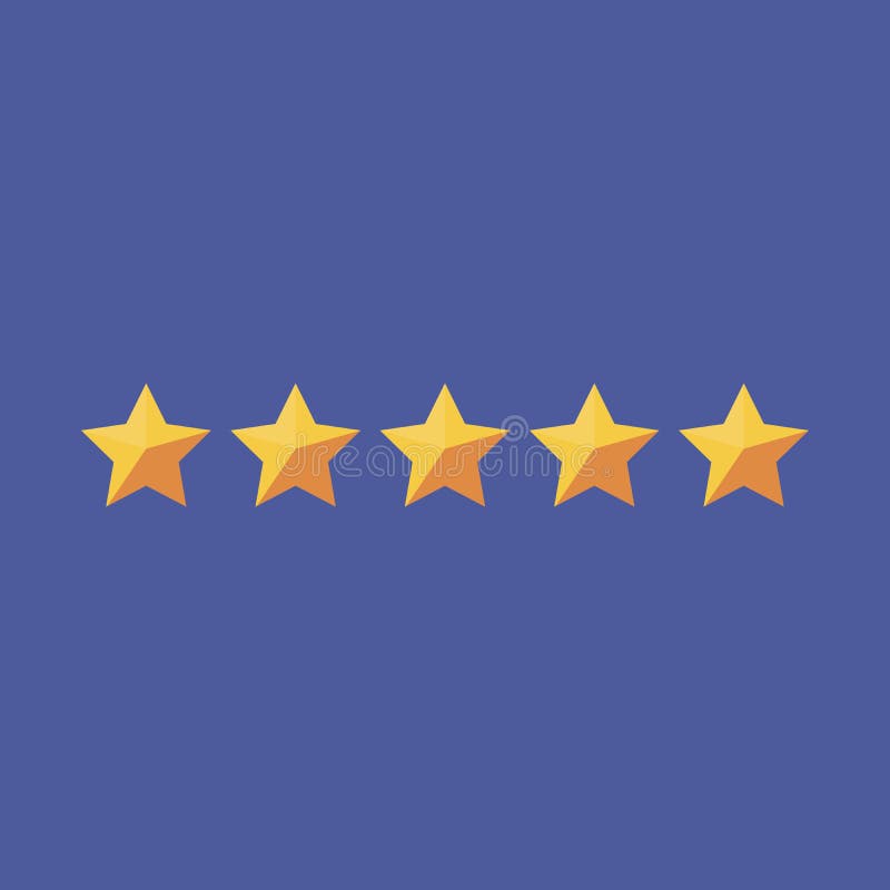 Star Rating System. Vector Illustration of a Rating System Based on ...