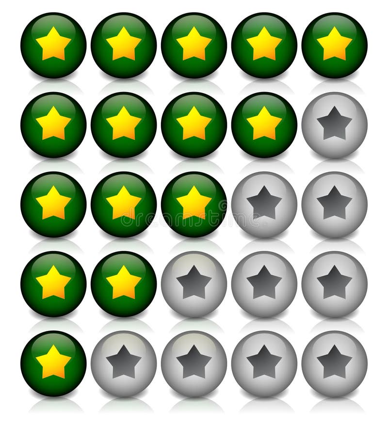 Star rating template stock illustration. Illustration of icon - 43343280
