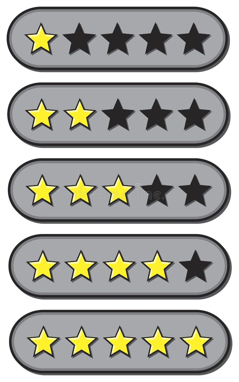 Four Gold Star Ranking Stock Illustrations – 339 Four Gold Star Ranking ...