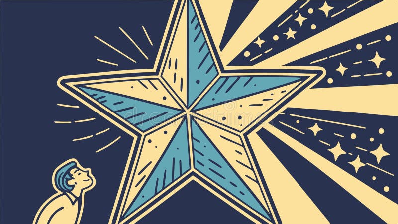 Star with Rays Design, Celestial Element and Decorative Shape Vector ...