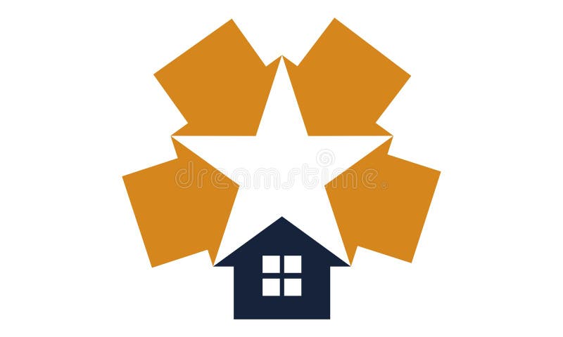 Star Real Estate Houses Company Logo. Stock Vector - Illustration of ...