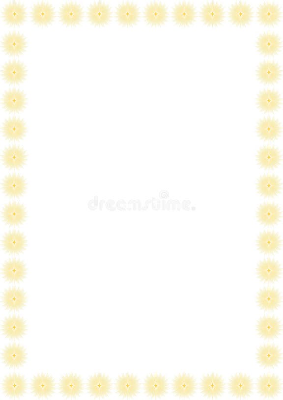 Star Rectangle Frame. Sunburst Explosion Star Stock Illustration ...