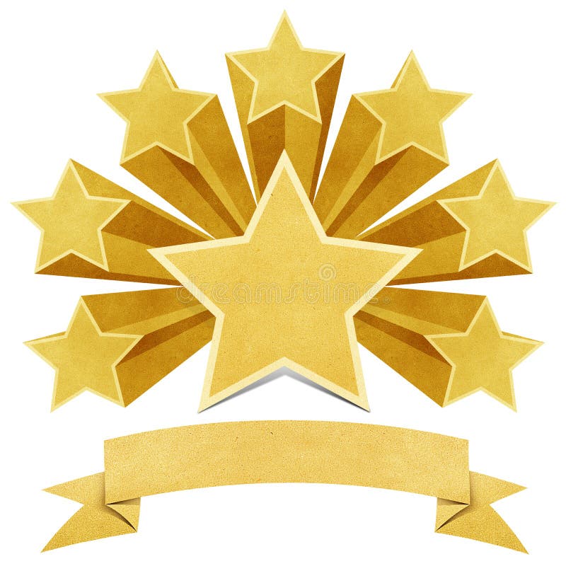 Star recycled paper craft stock image. Image of note - 20706417