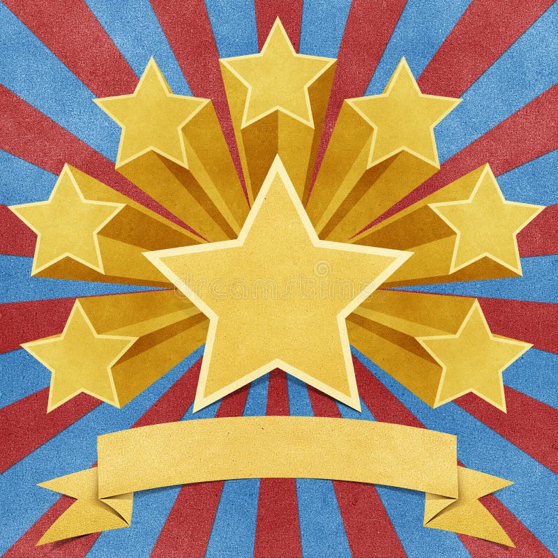 Star recycled paper craft stock image. Image of note - 20706417