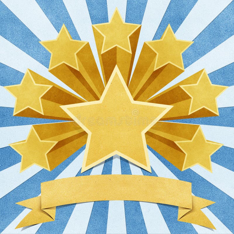 Star recycled paper craft stock image. Image of note - 20706417
