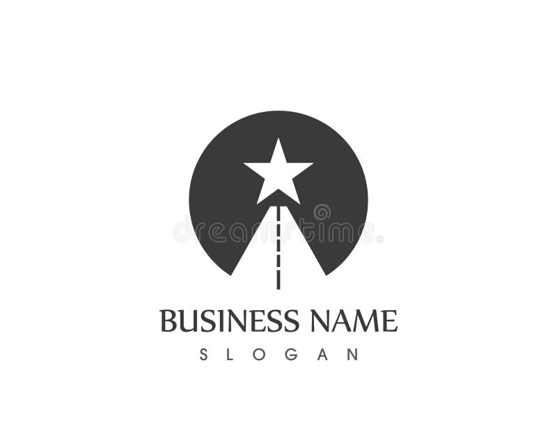 Star road way logo vector stock vector. Illustration of pictogram ...