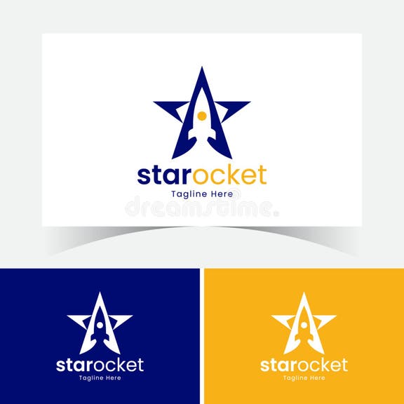 Star Rocket Logo Desing Template. Stock Vector - Illustration of ...